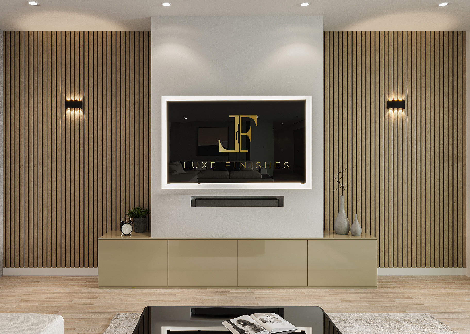 Media Walls - Luxe Finishes